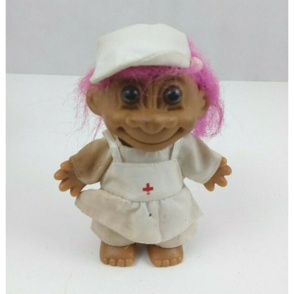 Russ | Toys | Vintage 99s Russ Berrie Nurse Troll 5 Doll Purple Hair ...